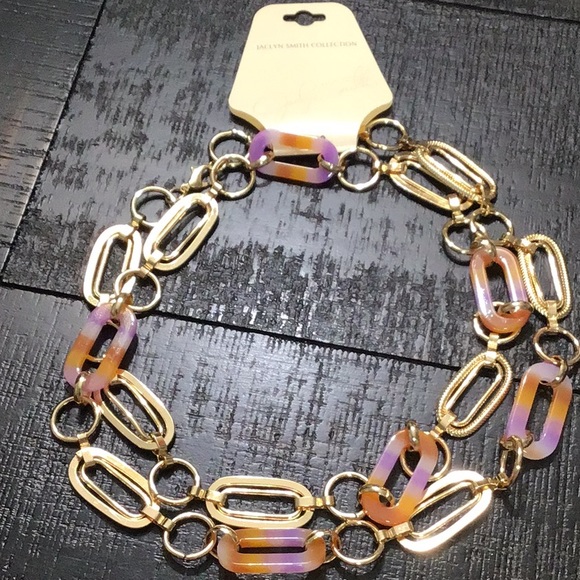 Jaclyn Smith | Jewelry | Nwt Jaclyn Smith Collection Gold Tone Lavender ...
